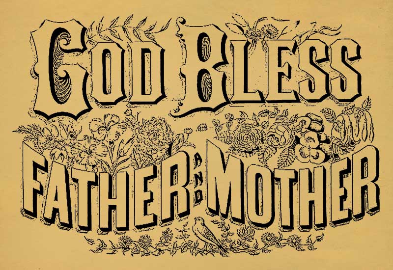 God Bless Father Mother - 2662C – Impressions2